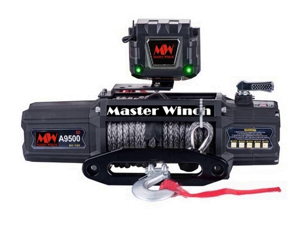 Лебедка автомобильная Master Winch A9500S 4310 кг с синтетическим тросом IP67 купить в ...